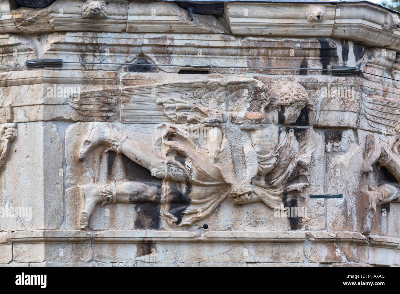 Tower of Winds, Aerides (50 BC), Roman Agora, Athens, Greece Stock ...