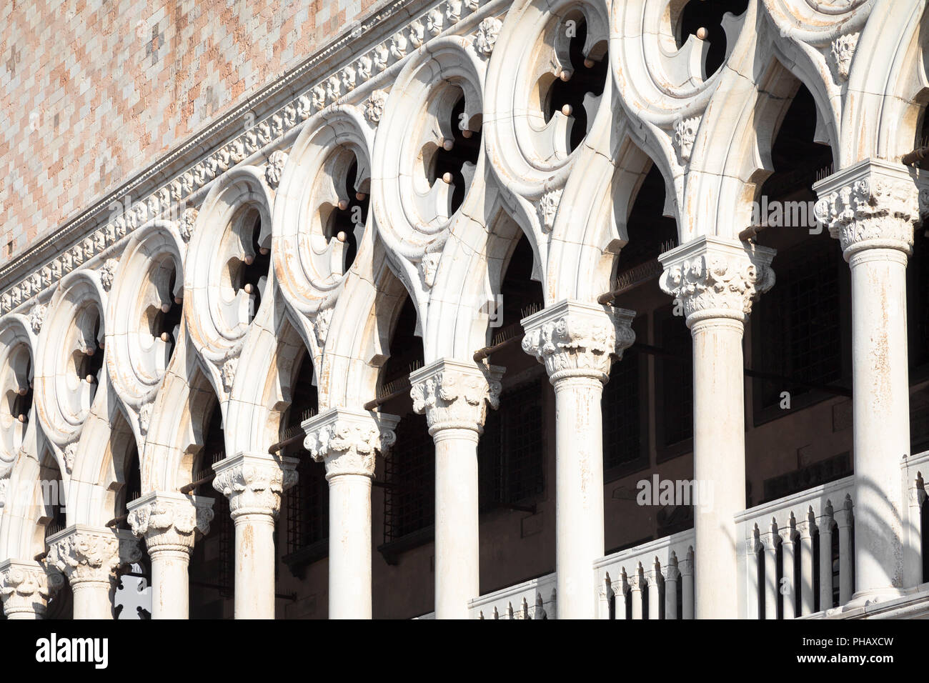 Venice, Italy - Columns perspective Stock Photo - Alamy