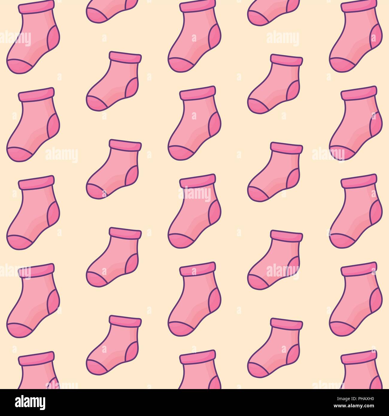 background of baby socks pattern, vector illustration Stock Vector ...