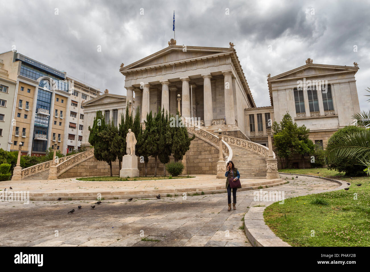 National Library (1902), Athens, Greece Stock Photo - Alamy