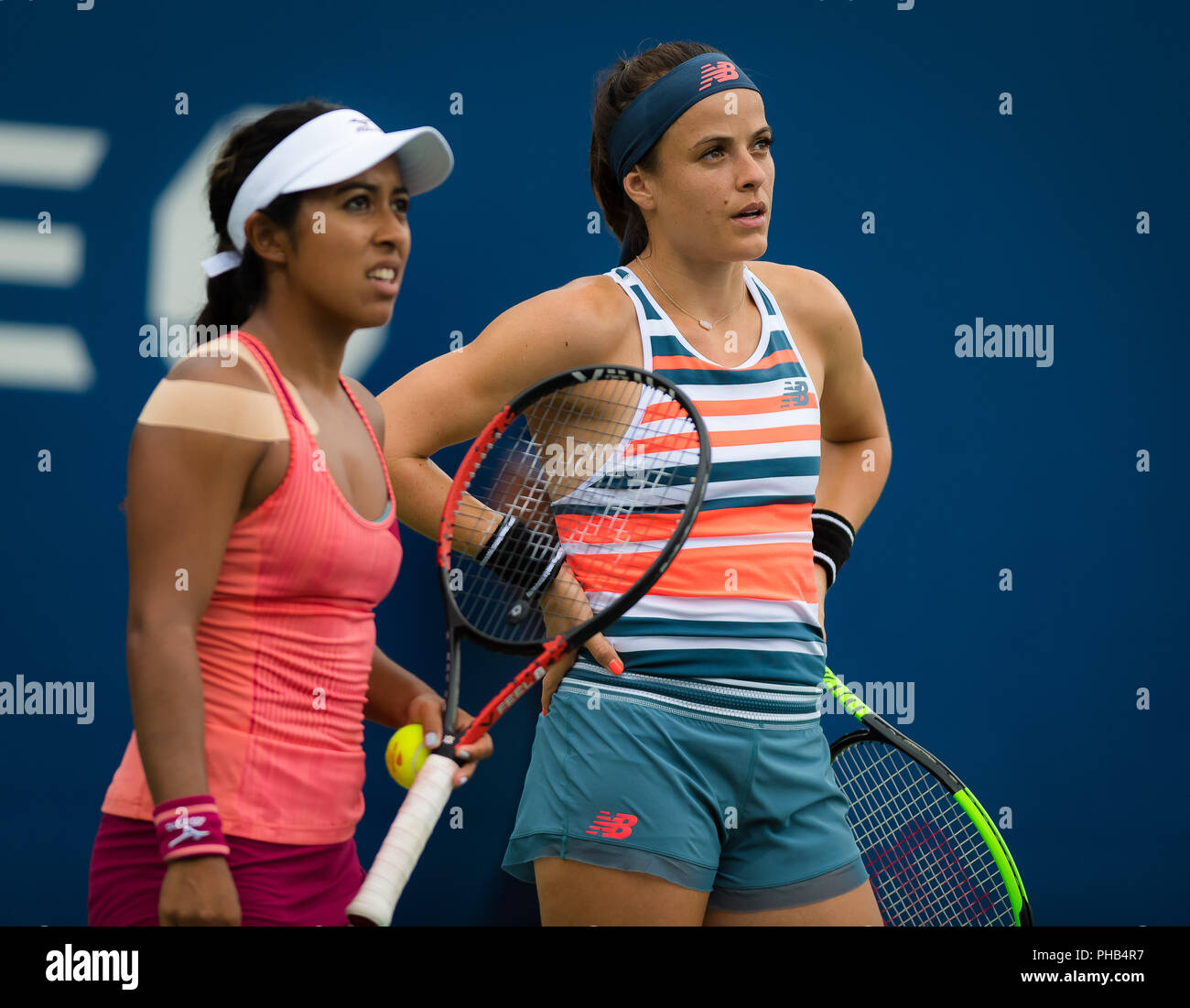 New York, New York, USA. August 31, 2018 - Nicole Gibbs & Sabrina ...