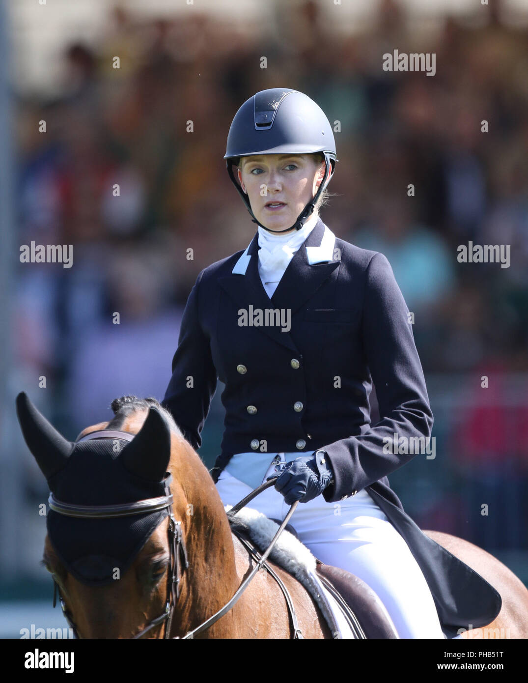 Stamford Lincs, UK. 31st August 2018. Abigail Boulton on Tilston Tic ...