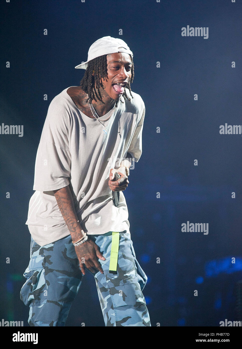 August 12, 2018 - Raleigh, North Carolina; USA -Rap Artist WIZ KHALIFA ...