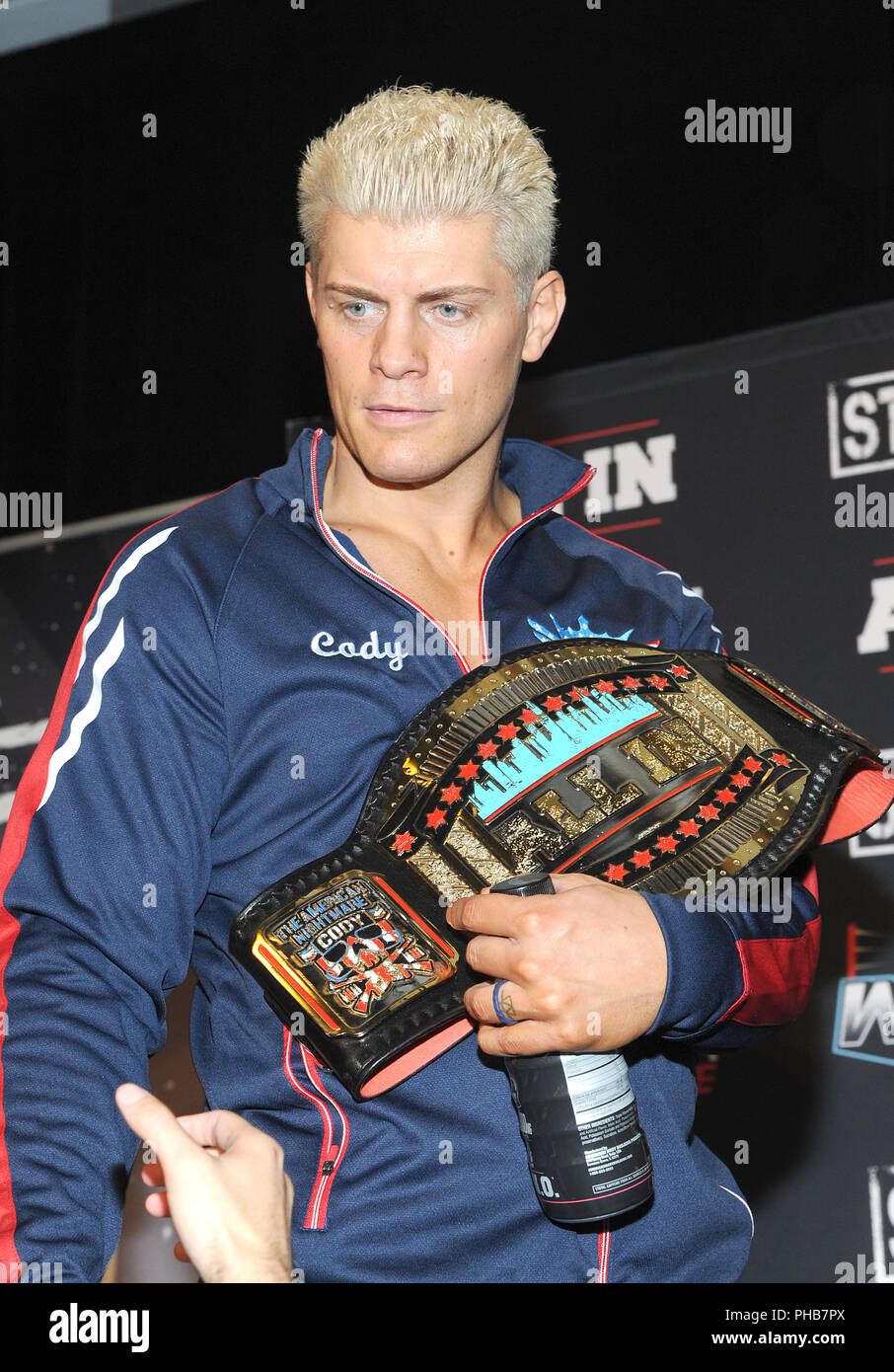 New York, NY, USA. 31st Aug, 2018. Cody Rhodes attends the Press ...