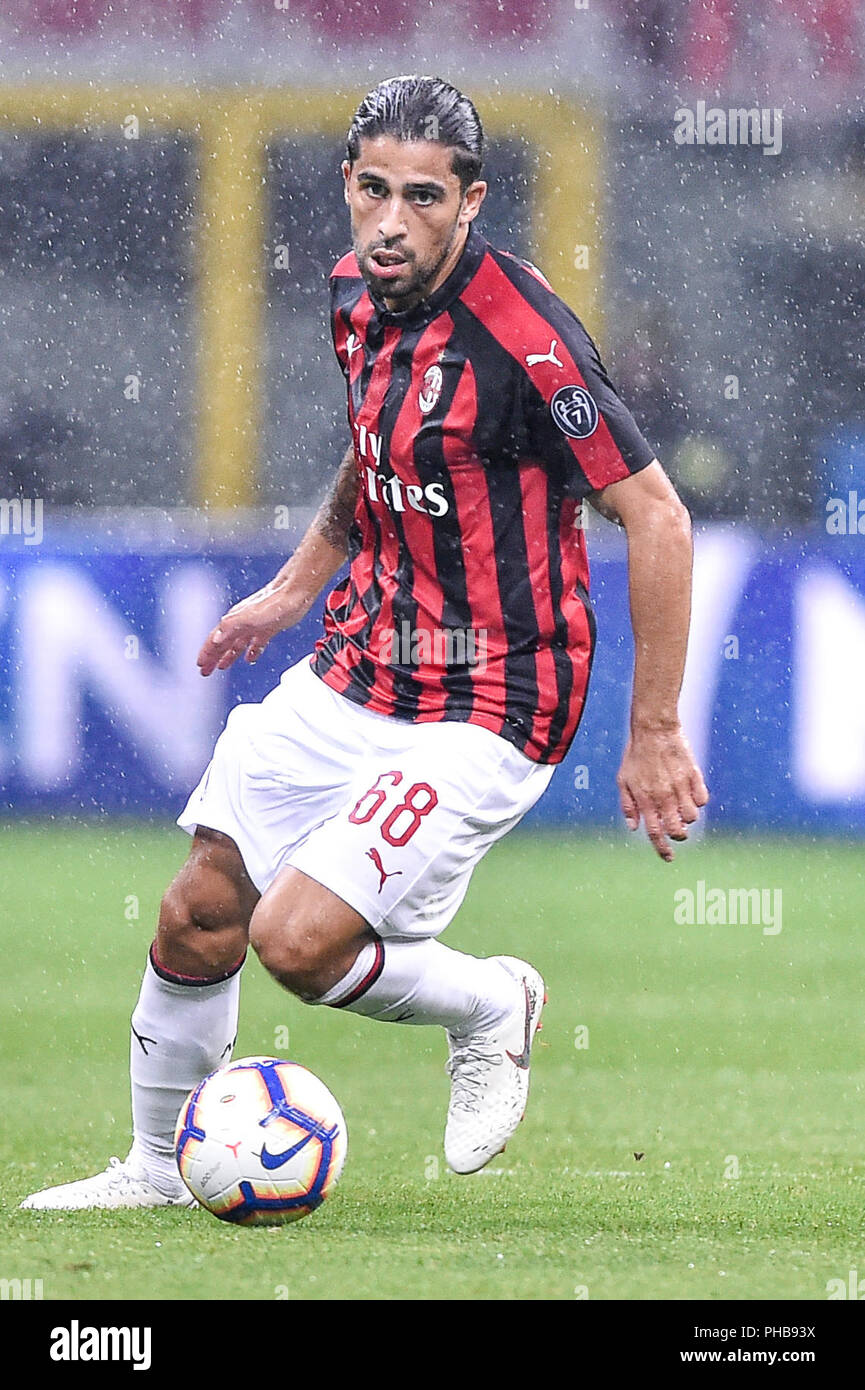 Ricardo Rodr’guez of AC Milan during the Serie A match between AC Milan ...