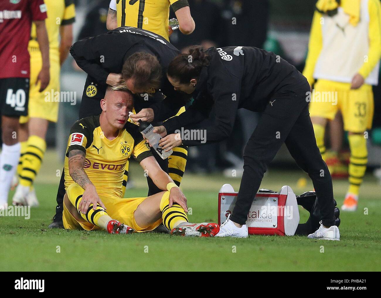 Injured blood football hi-res stock photography and images - Alamy
