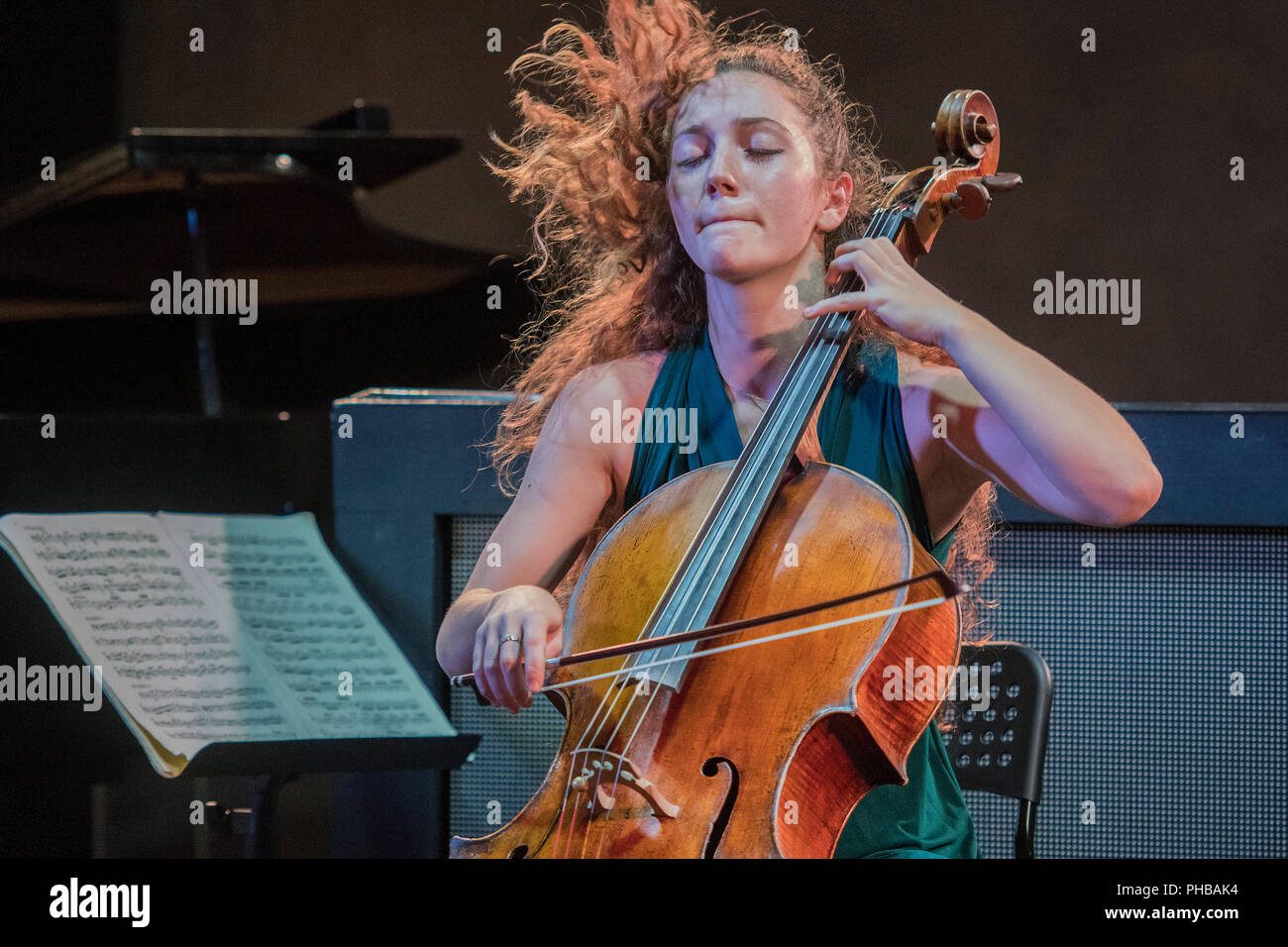 Florence, Italy. 31st August 2018. A solo performance by Erica Piccotti ...