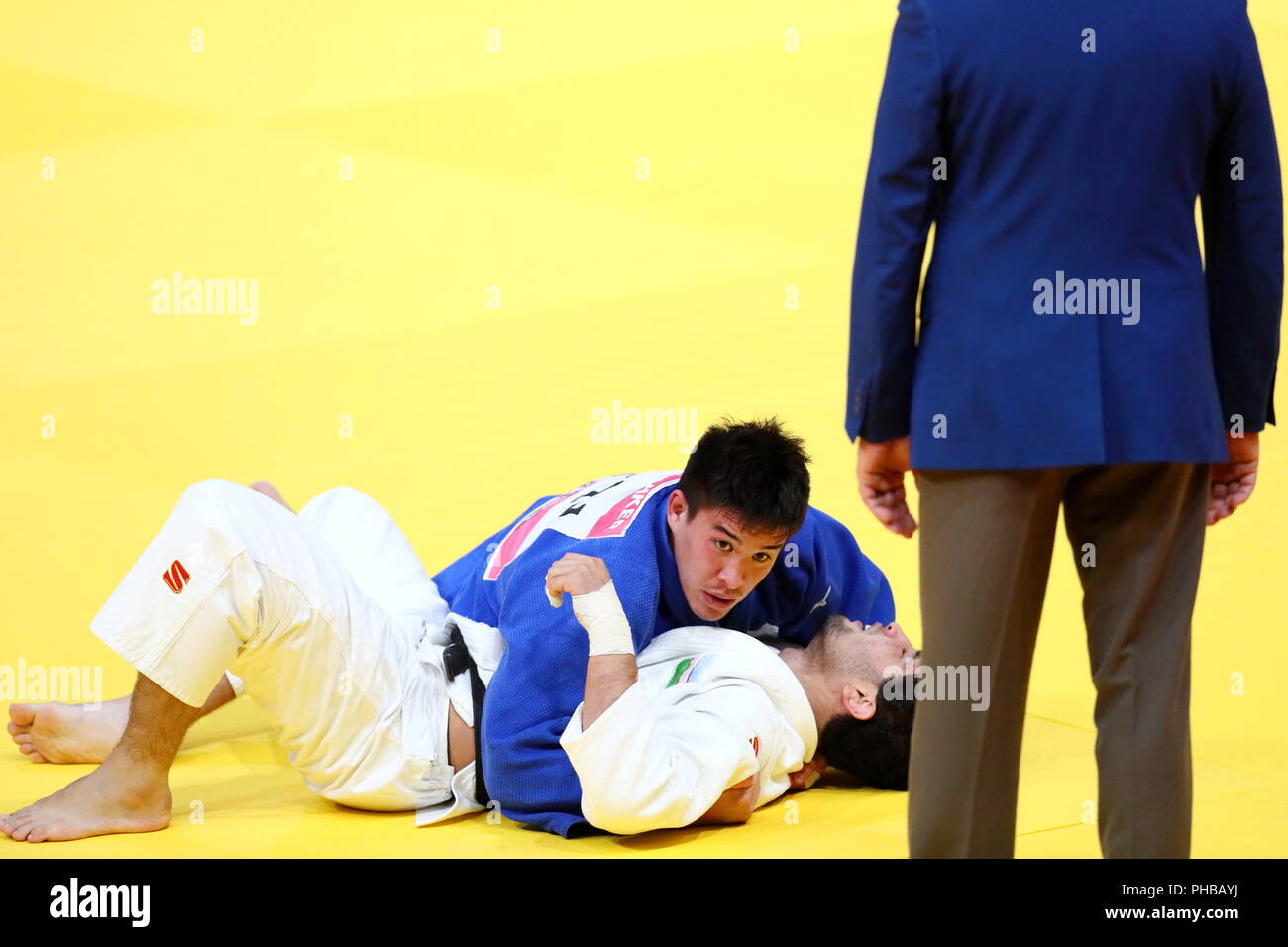 Jakarta, Indonesia. 31st Aug, 2018. Matthew Baker (JPN) Judo : Men's ...
