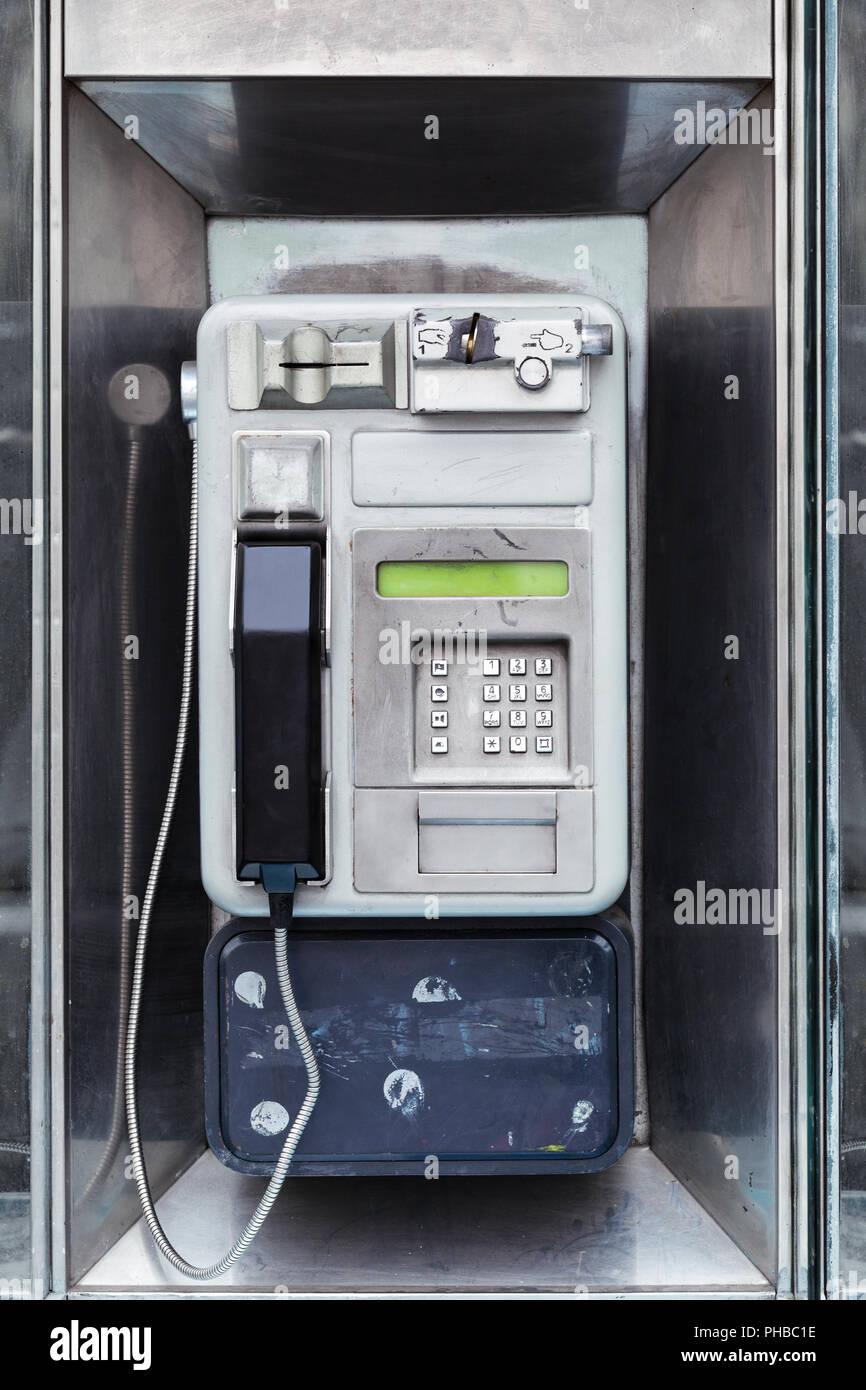 pay telephone on a city street Stock Photo - Alamy