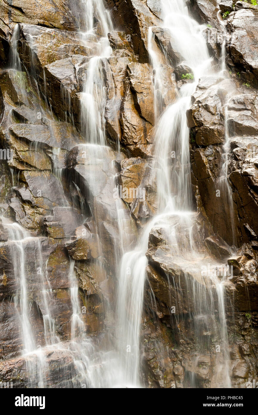Hickory Nut Falls at Chimney Rock State Park, North Carolina Stock ...