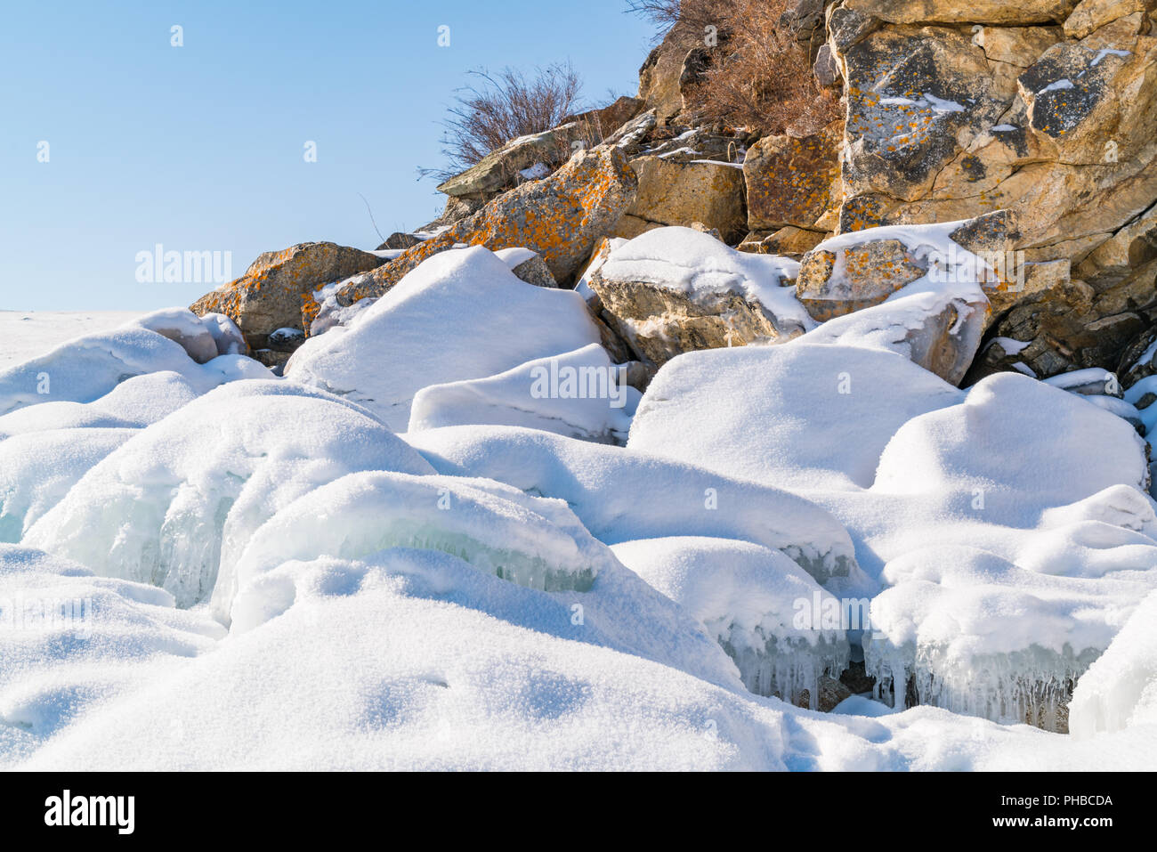 Water frozen sky hi-res stock photography and images - Alamy