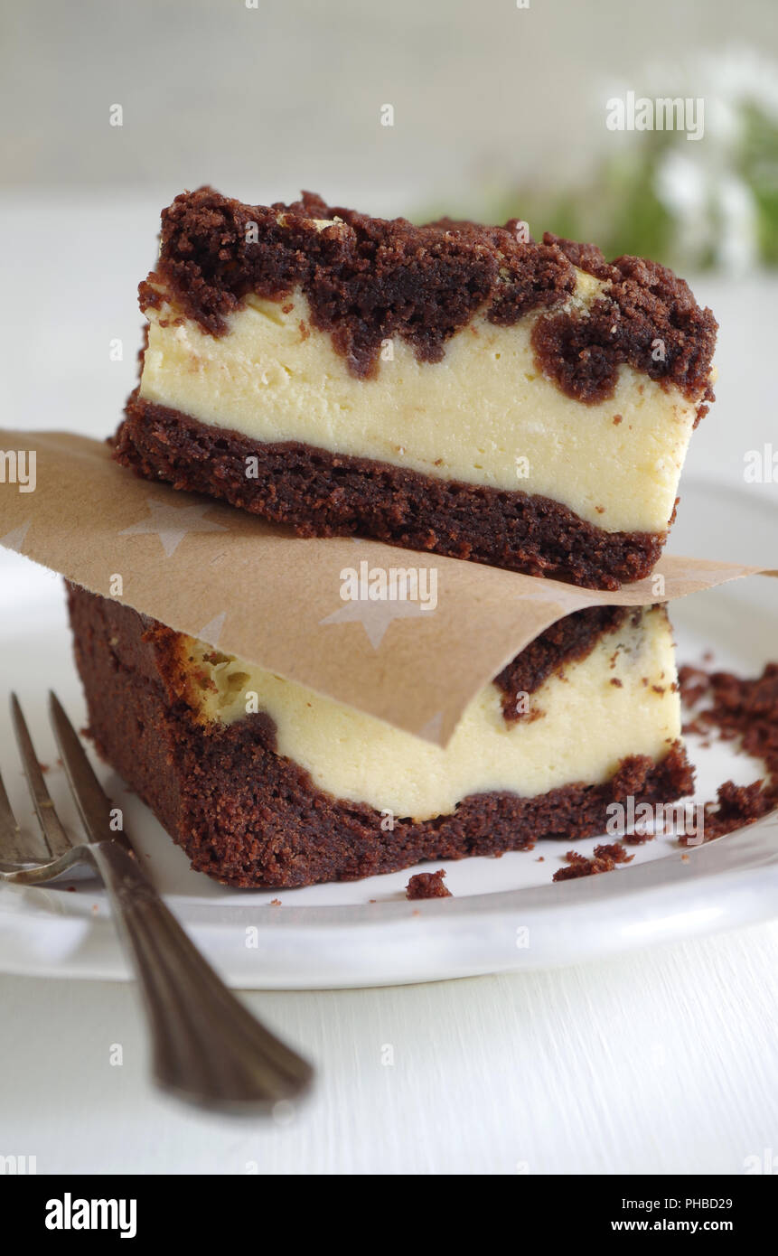 russian chocolate curd cake Stock Photo - Alamy