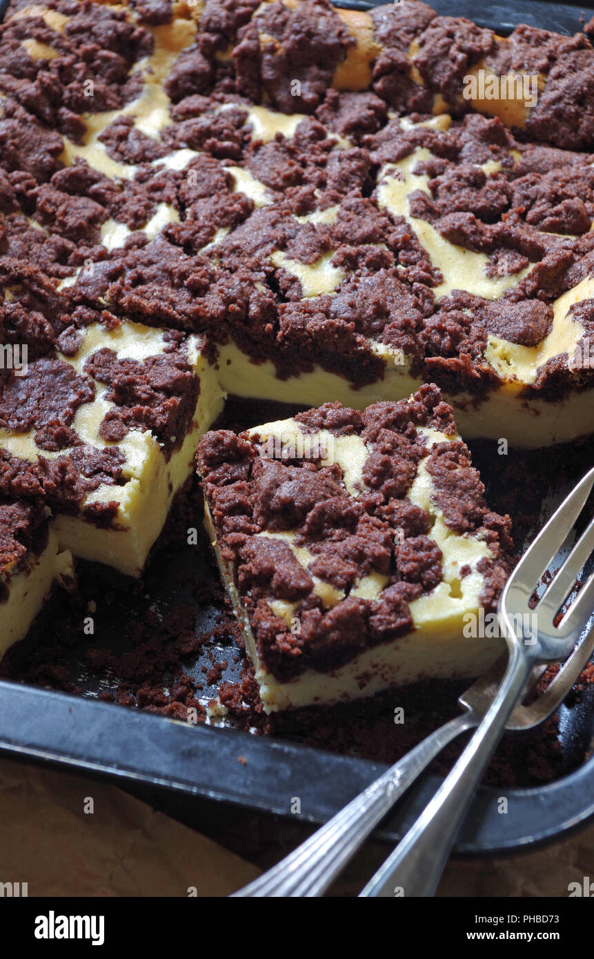 russian chocolate curd cake Stock Photo - Alamy