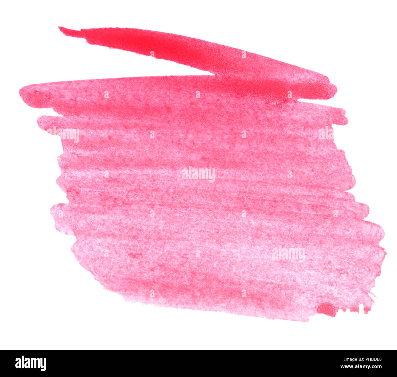 Red watercolour brush strokes hi-res stock photography and images - Alamy