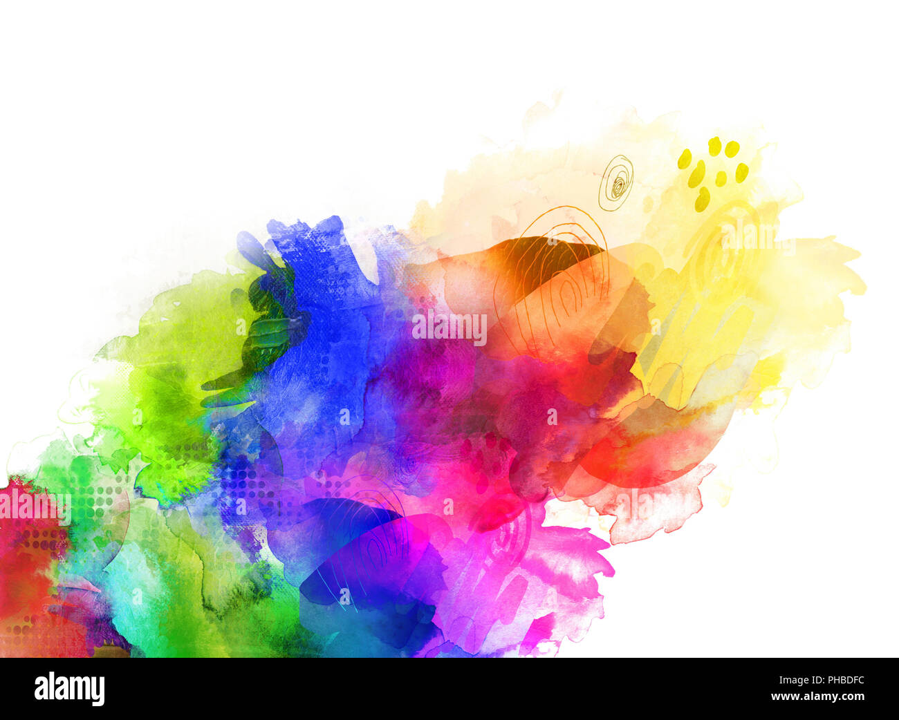 abstract colorful rainbow watercolor bright Stock Photo - Alamy