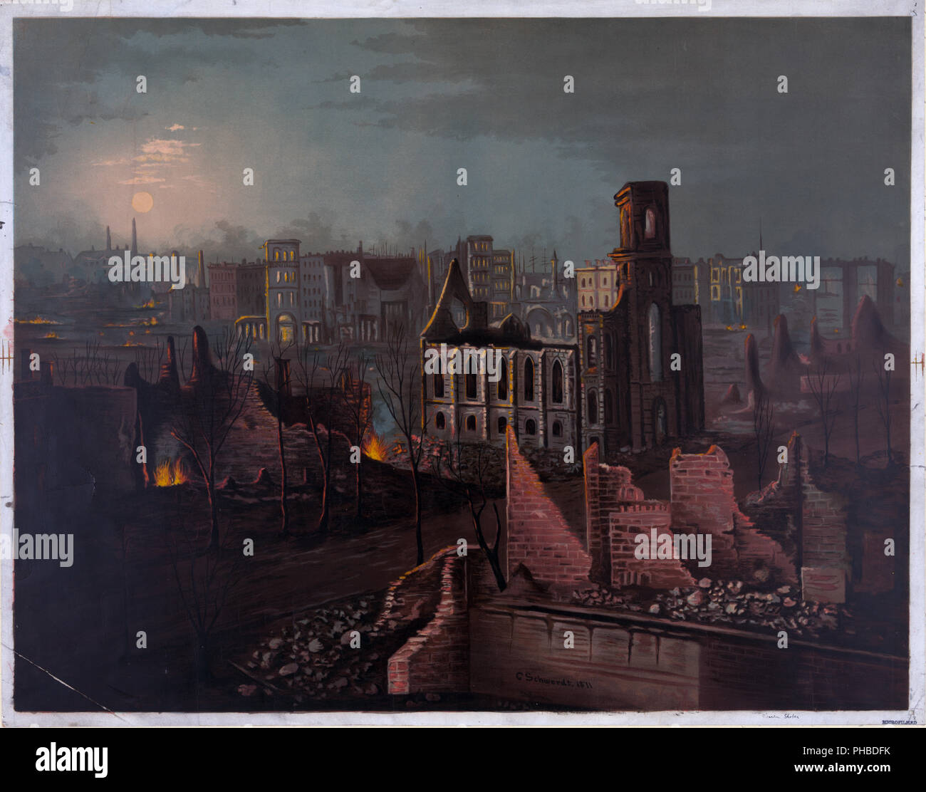 1800s chicago hi-res stock photography and images - Alamy