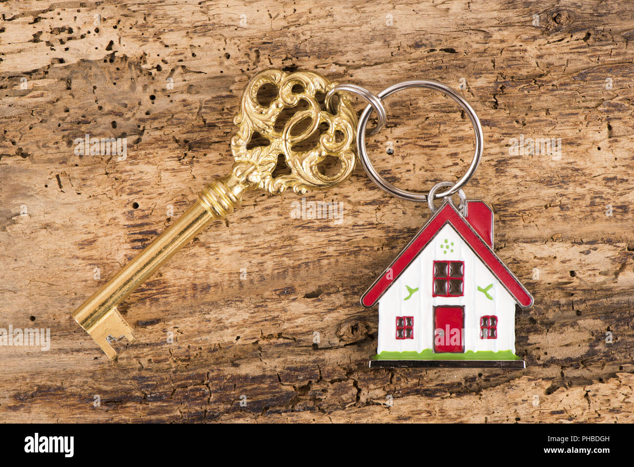 Silver key house shape hi-res stock photography and images - Alamy