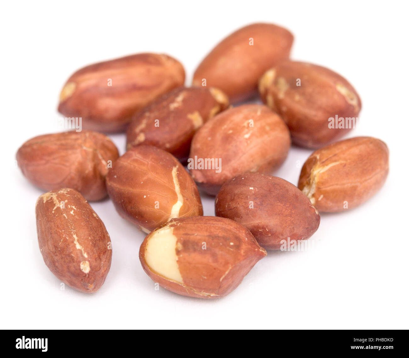 peanuts on white Stock Photo - Alamy