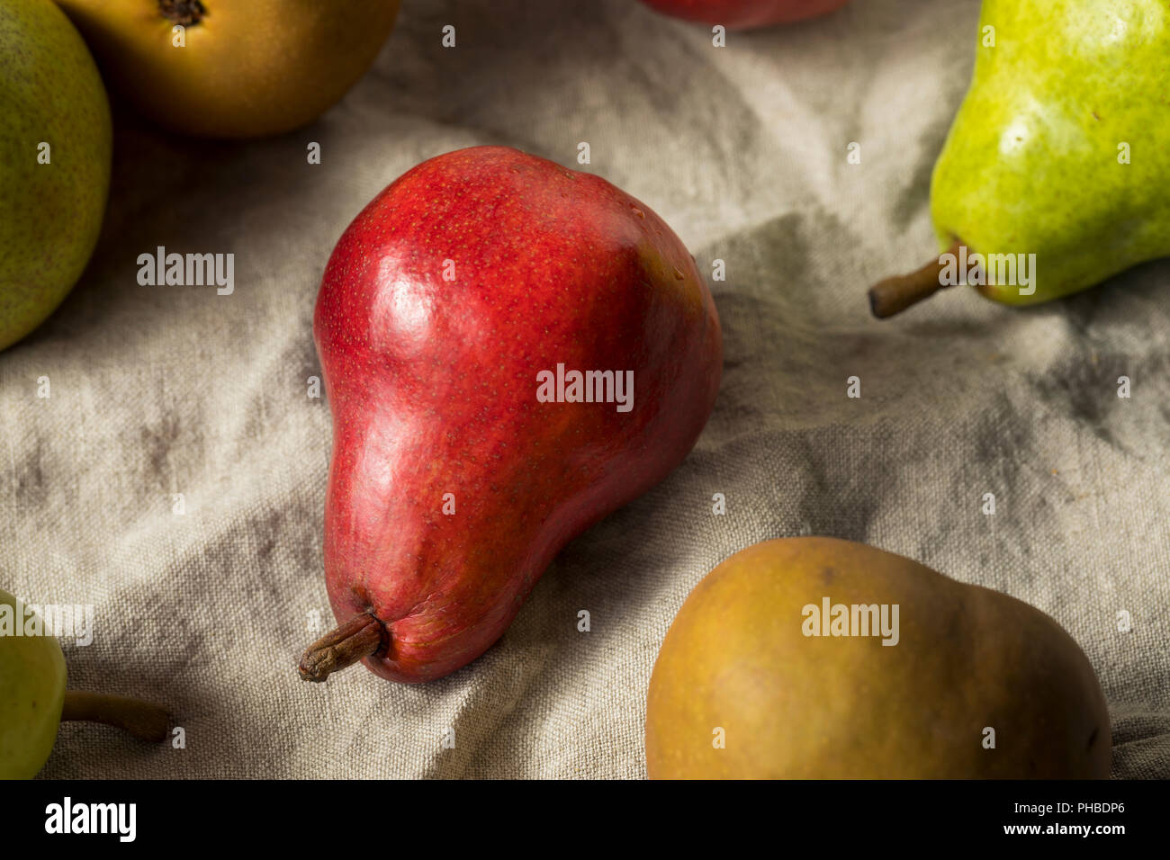 Raw Organic Assorted Pears Ready to Eat Stock Photo - Alamy