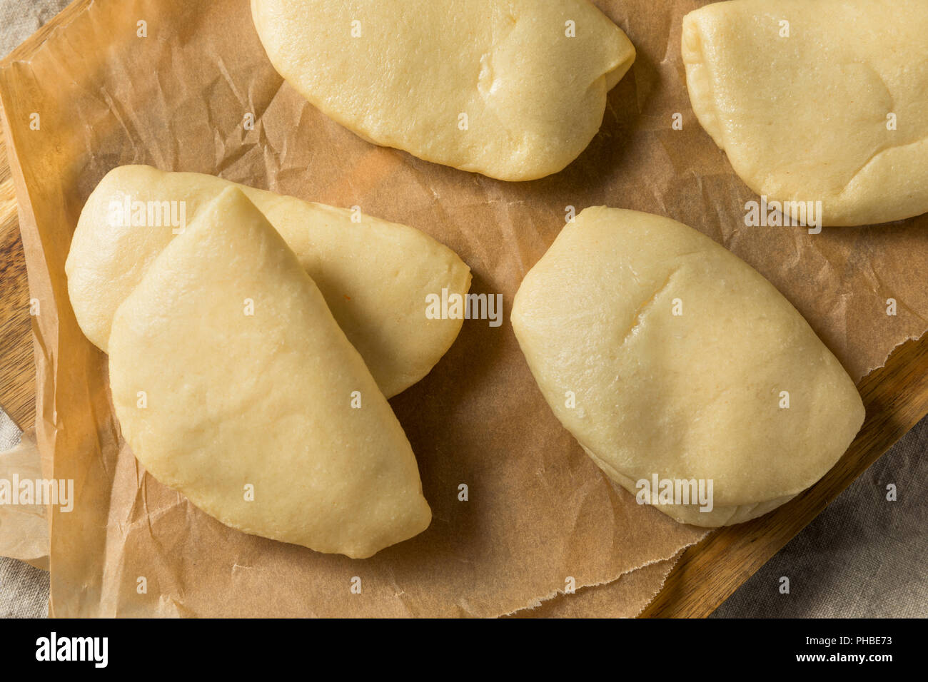 Homemade Steamed Chinese Bao Buns Ready to Eat Stock Photo - Alamy