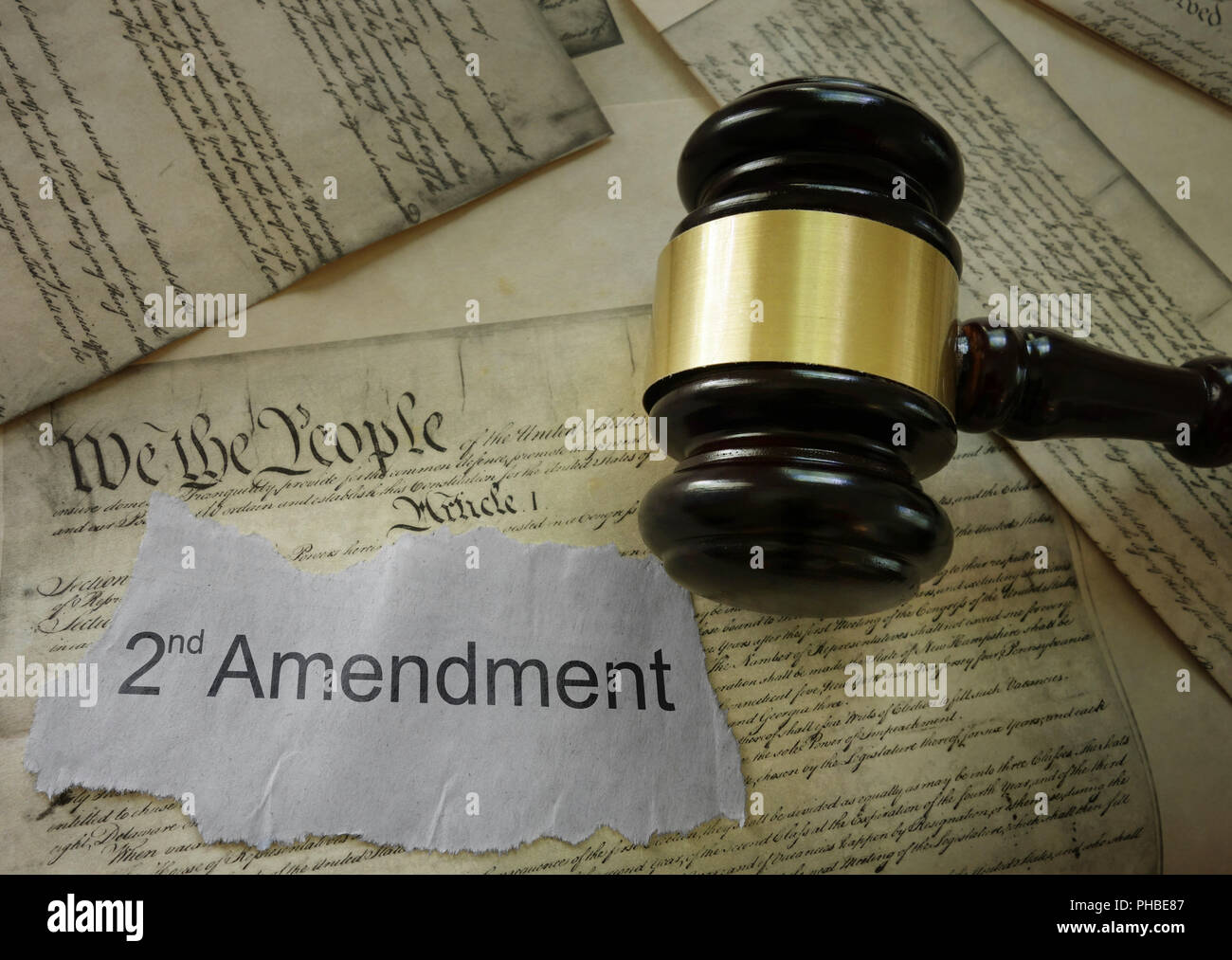 Second Amendment concept Stock Photo - Alamy