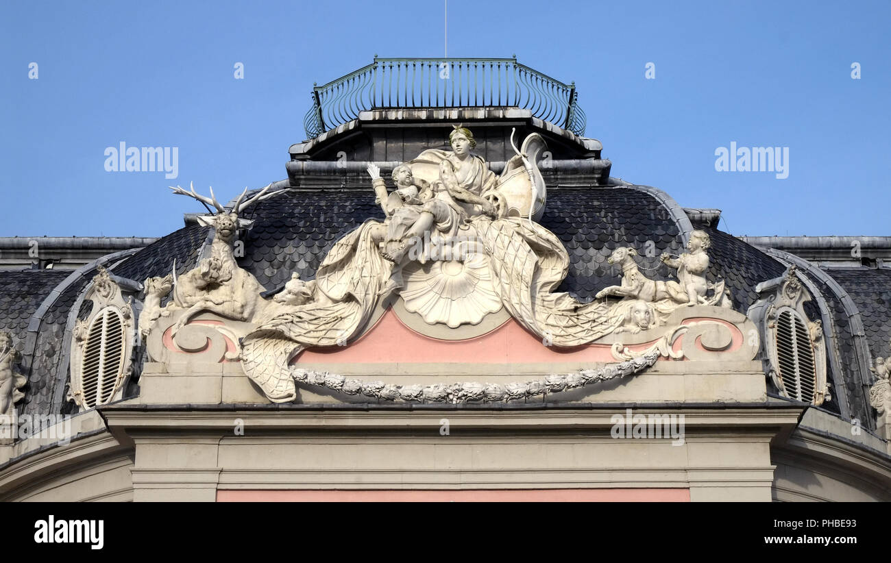 Schloss Benrath, Castle Benrath, Dusseldorf-Benrath Stock Photo - Alamy