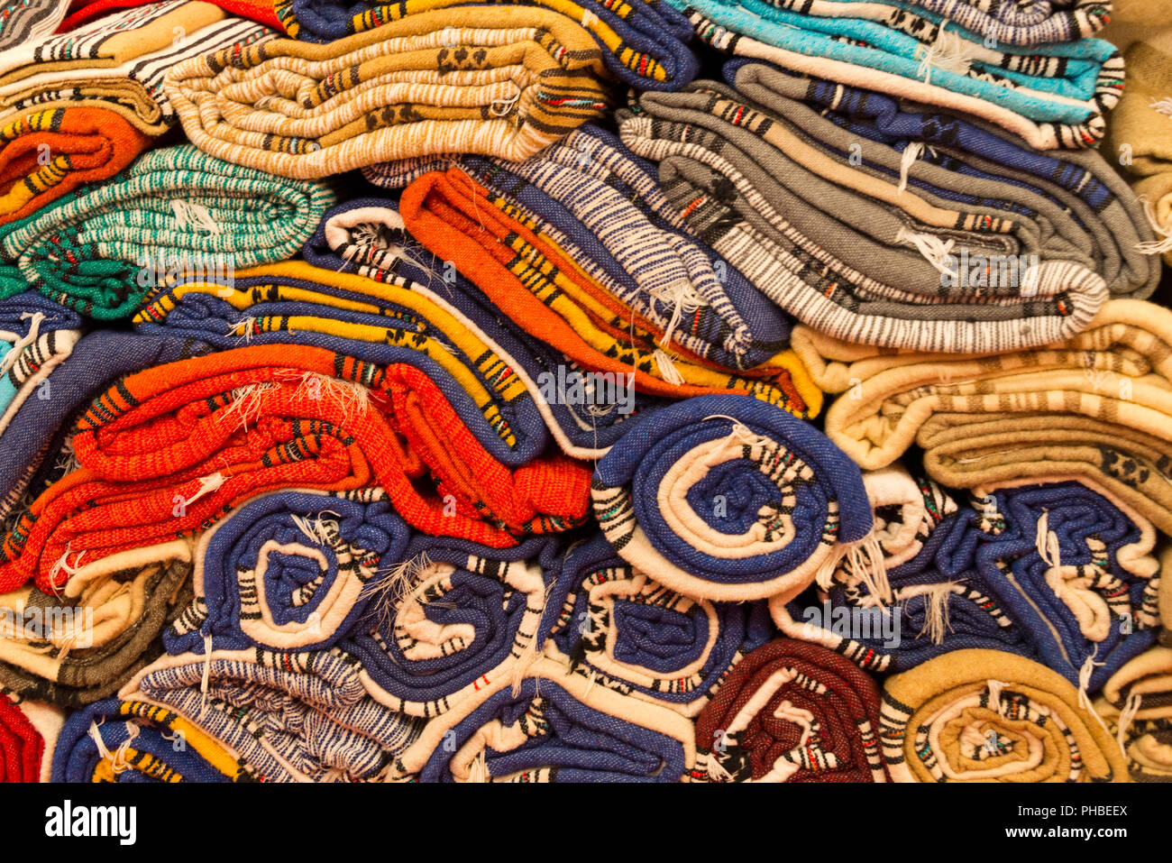 textile patterns in morocco Stock Photo - Alamy
