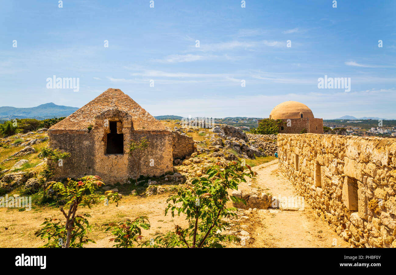 The Mosque of Sultan Ibrahim within the Fortezza, castle, Rethymnon ...
