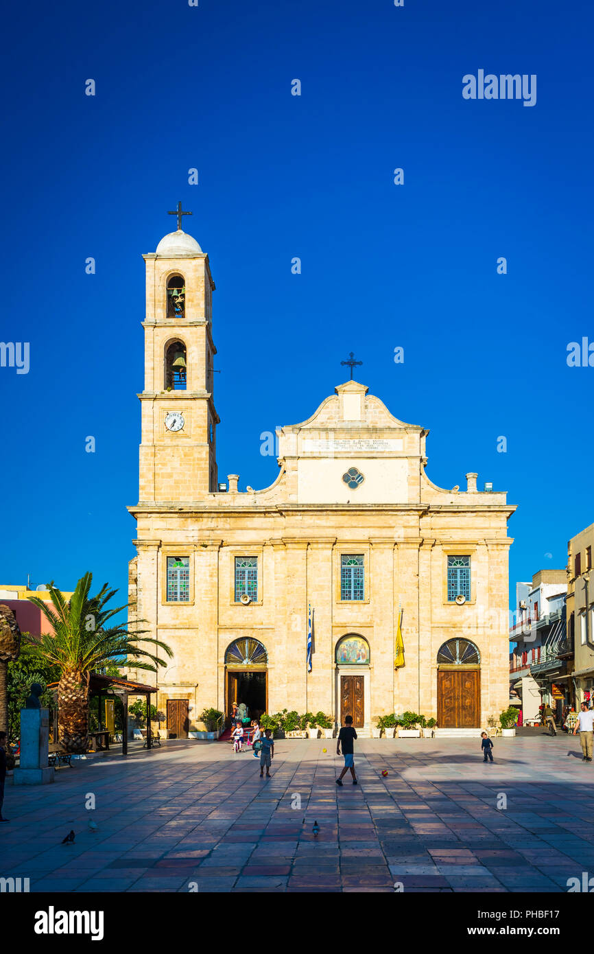 Crete Chania Greek Orthodox Cathedral High Resolution Stock Photography ...