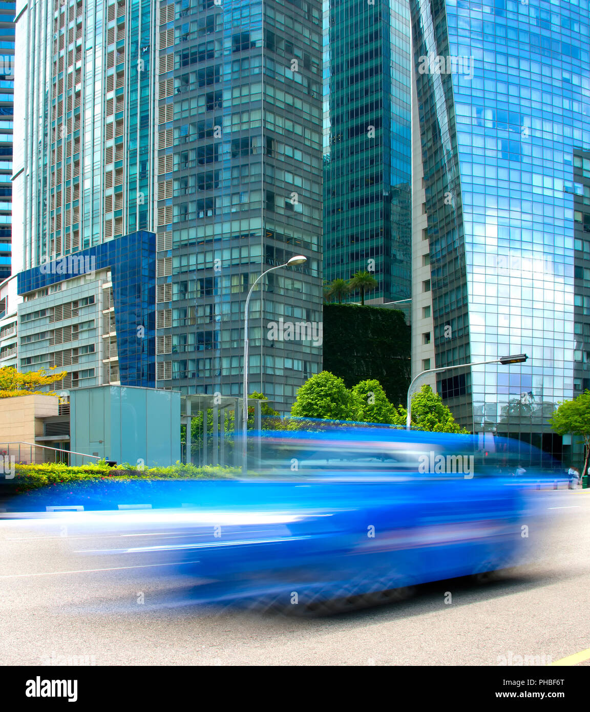 SIngapore fast driving Stock Photo - Alamy