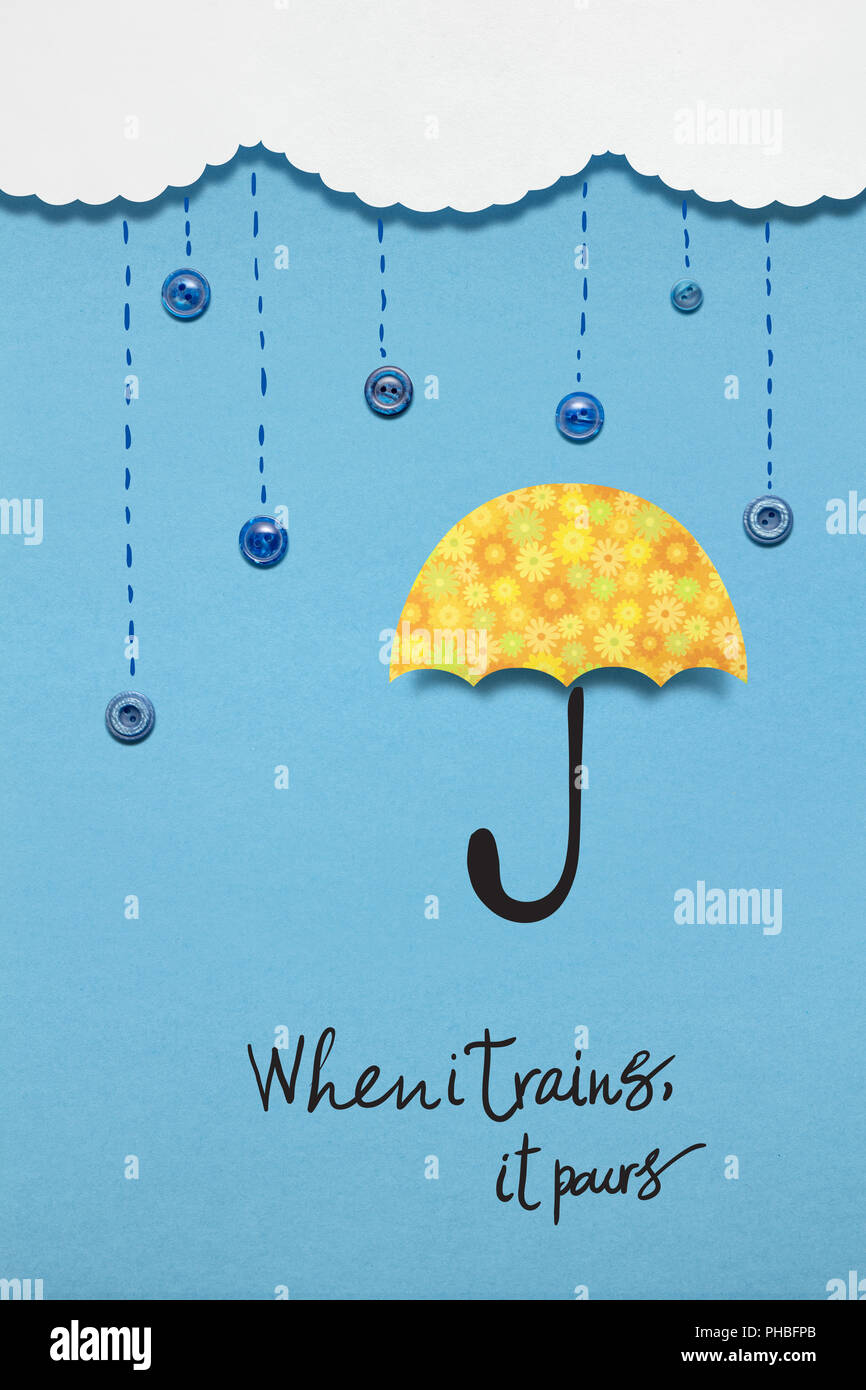 When it rains Stock Photo - Alamy