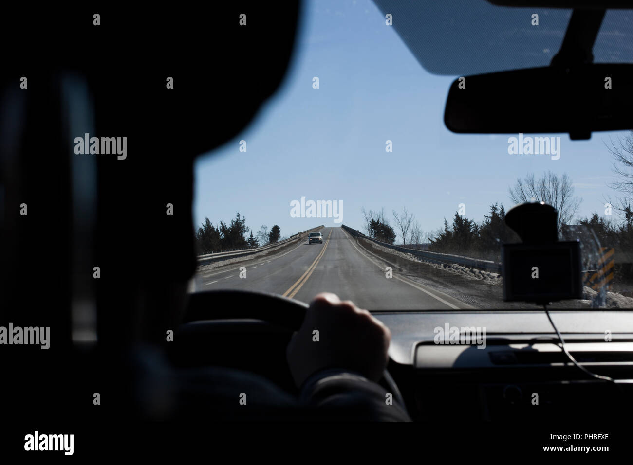 Car windscreen view traffic hi-res stock photography and images - Alamy