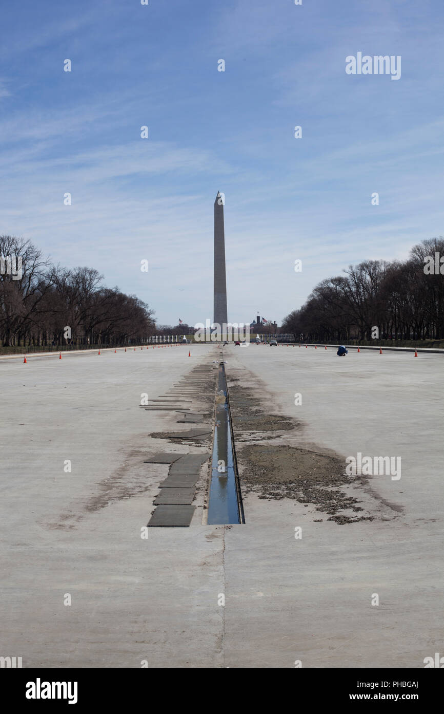 Lincoln Memorial Reflecting Pool without water Stock Photo - Alamy