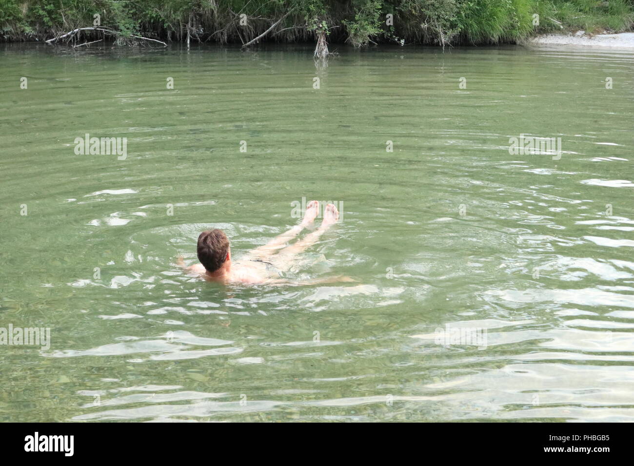 Man swimmer river hi-res stock photography and images - Alamy