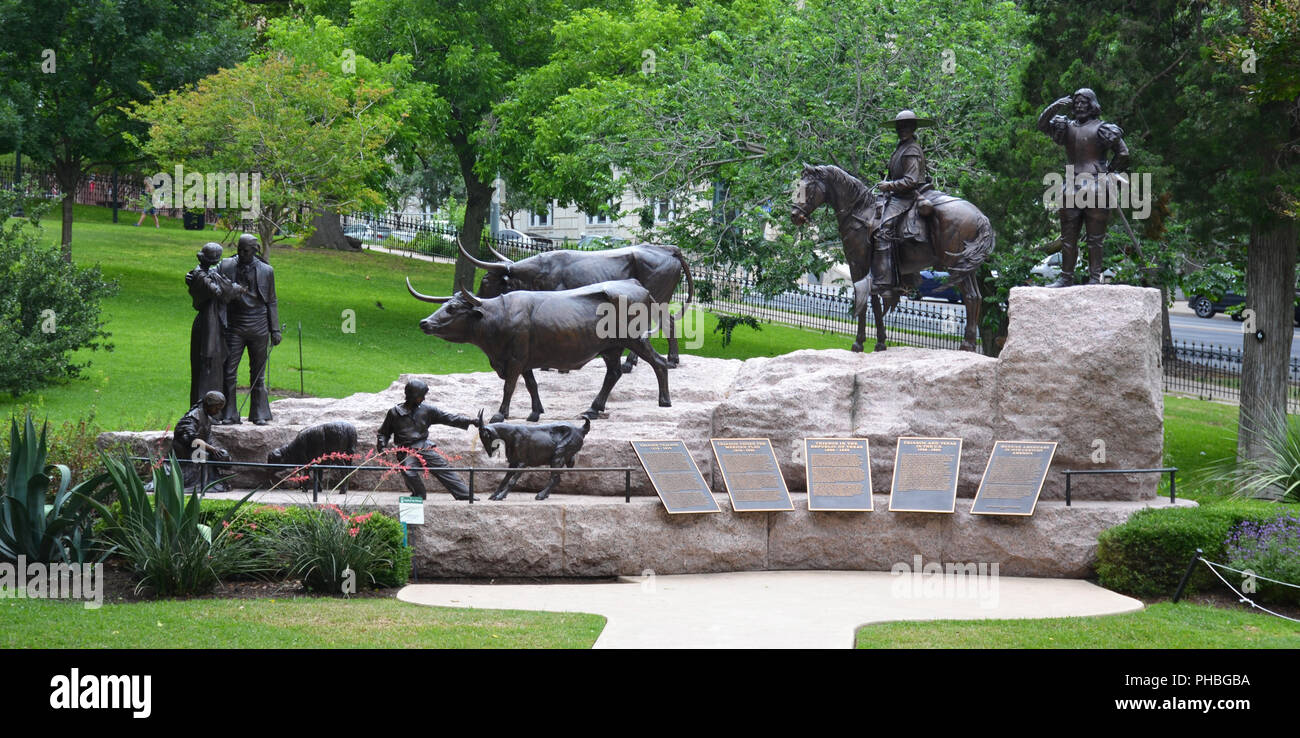 May 24, 2018 - Austin, Texas. Historical monument at the Capitol ...