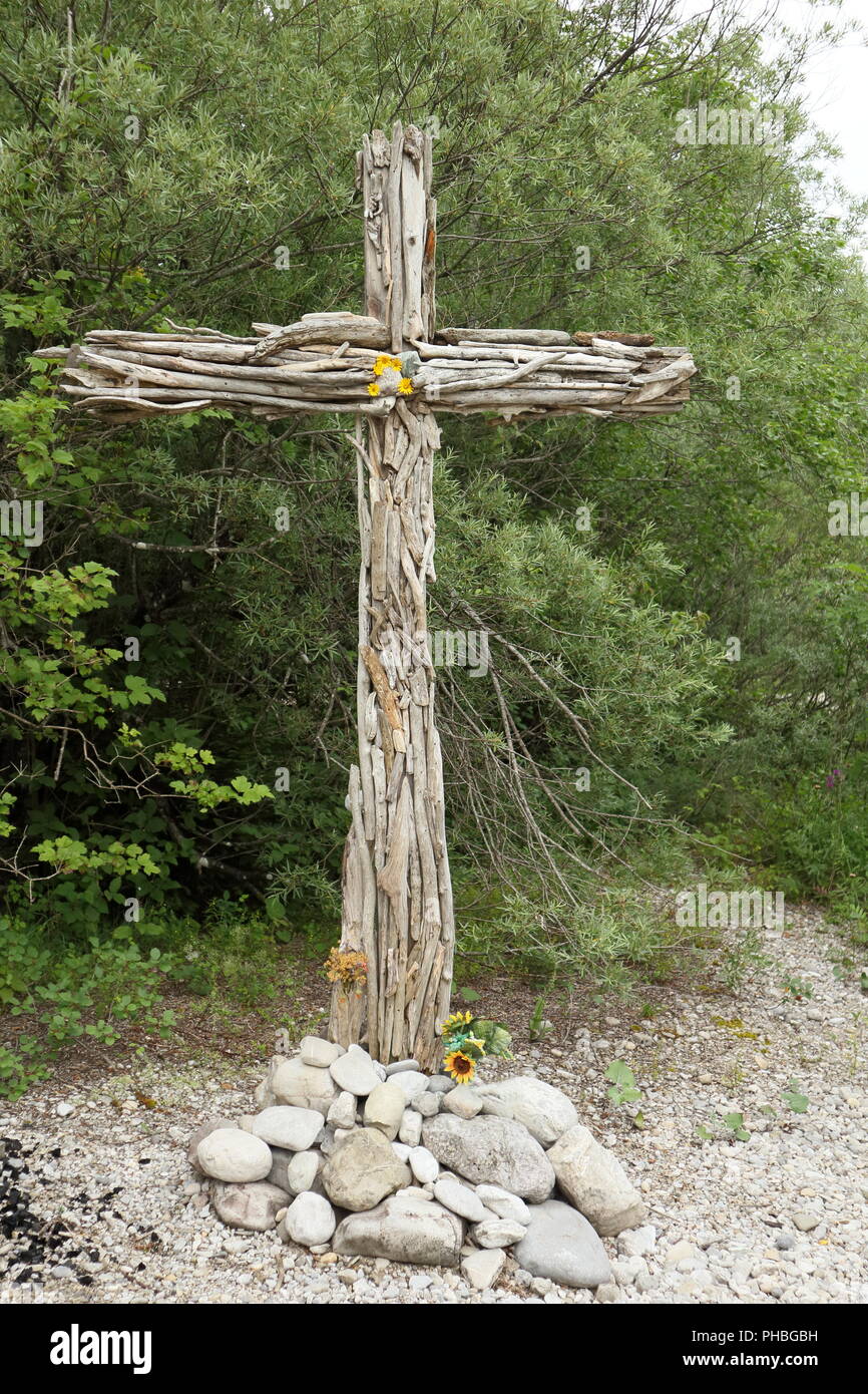 handmade wooden cross Stock Photo - Alamy