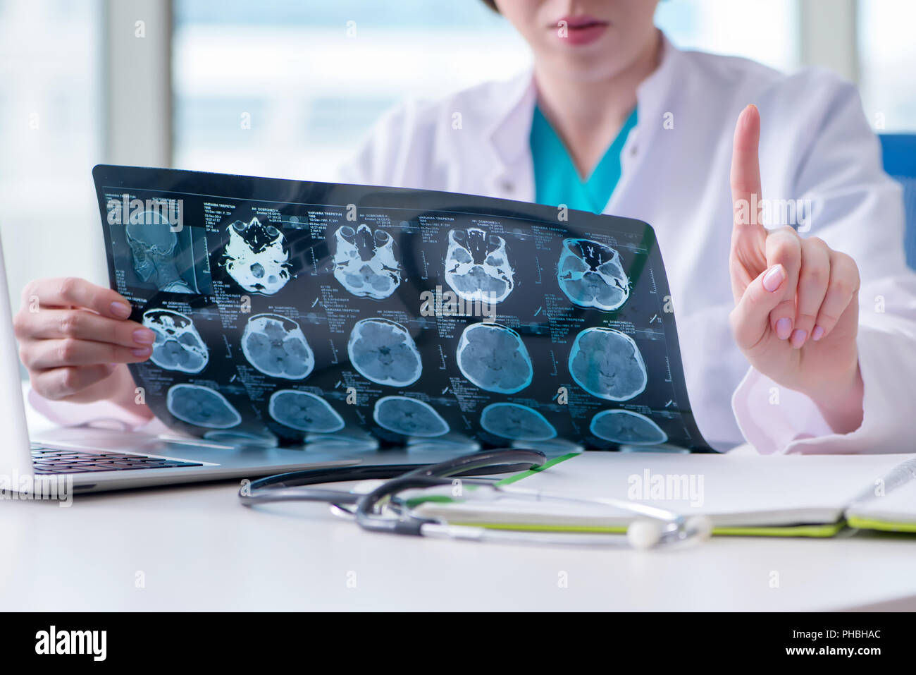 Doctor examining MRI image in hospital Stock Photo - Alamy