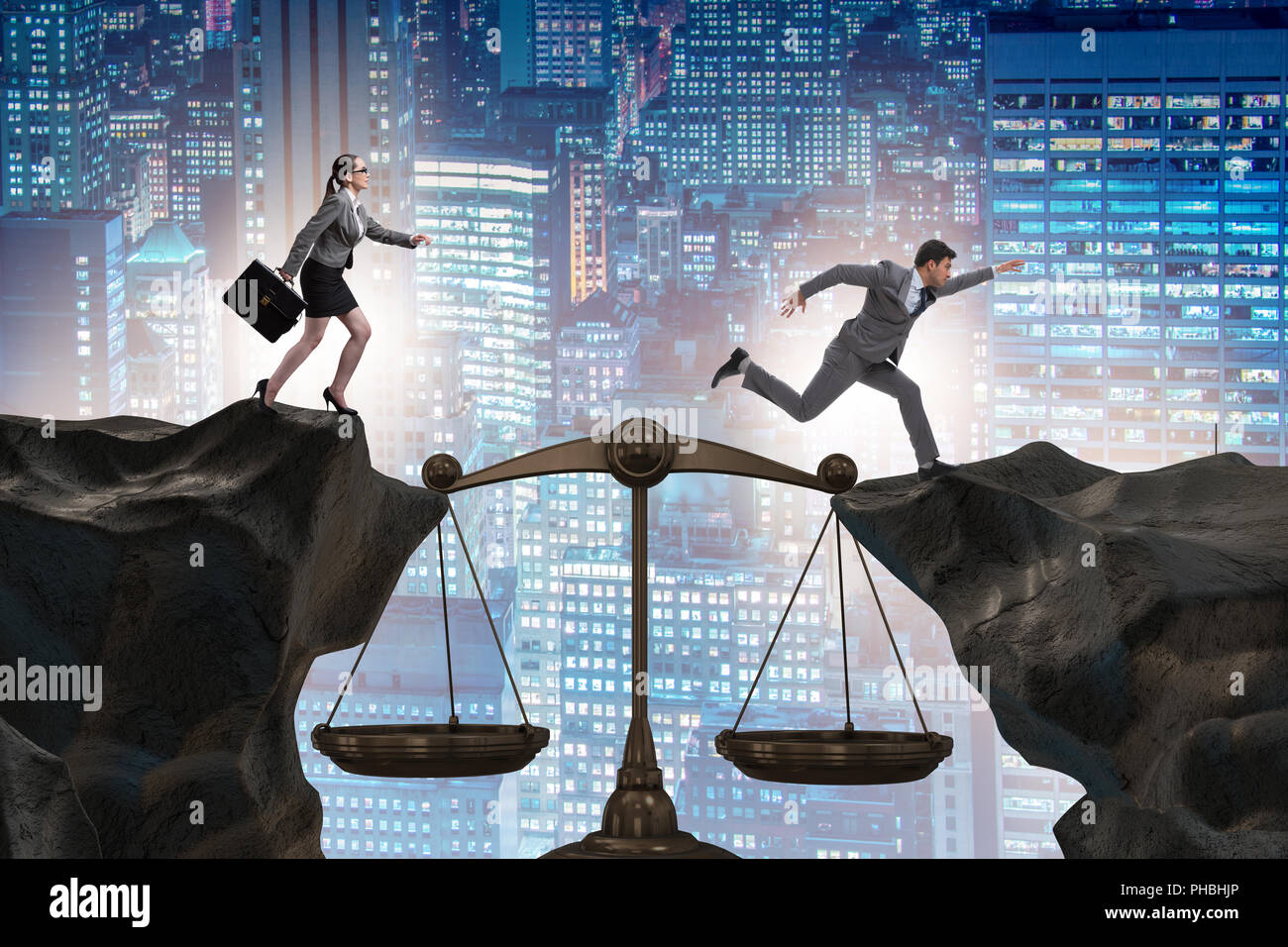 Business people in fair business concept Stock Photo - Alamy