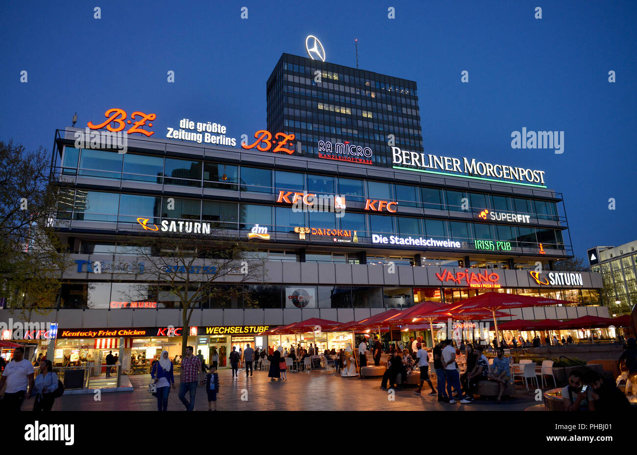 Europa-Center, Breitscheidplatz, Charlottenburg, Berlin Deutschland ...
