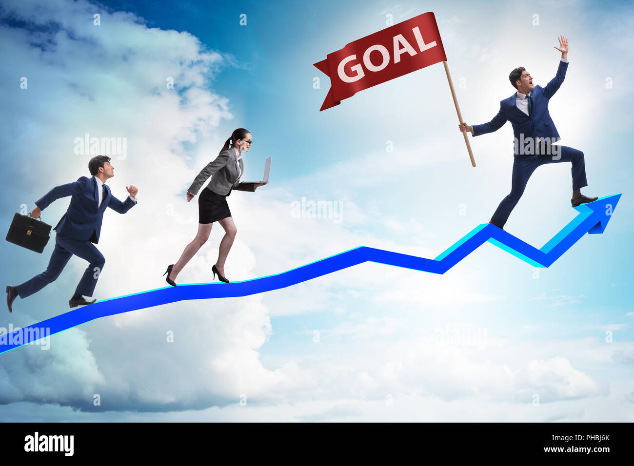 Achieving targets hi-res stock photography and images - Alamy