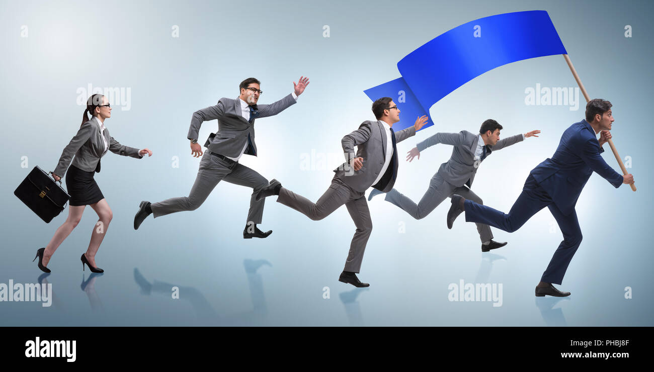 Businessman running poster hi-res stock photography and images - Alamy