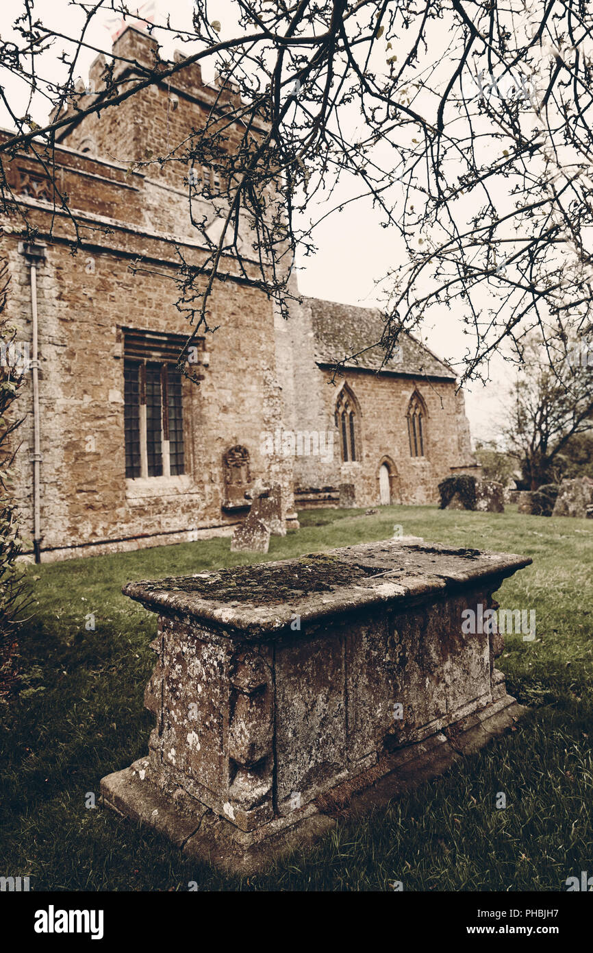 St. Etheldreda's Church Horley, Oxfordshire, dark Helloween style in ...