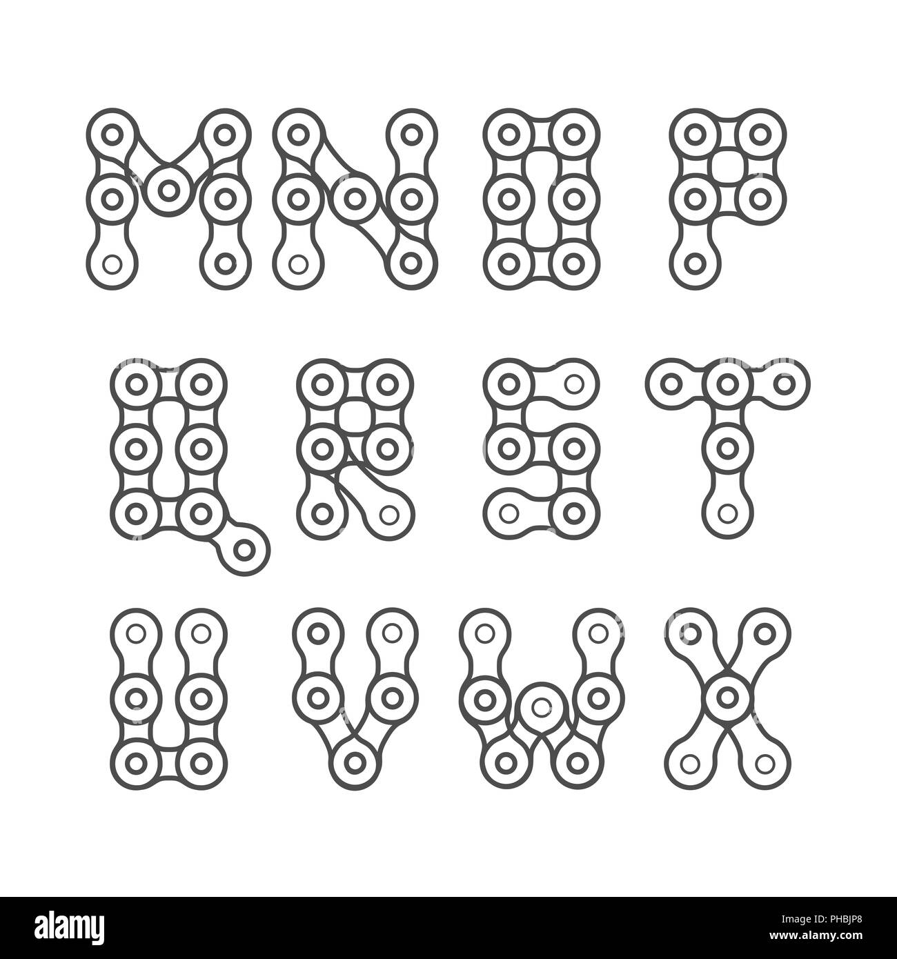 Chain letters Black and White Stock Photos & Images - Alamy