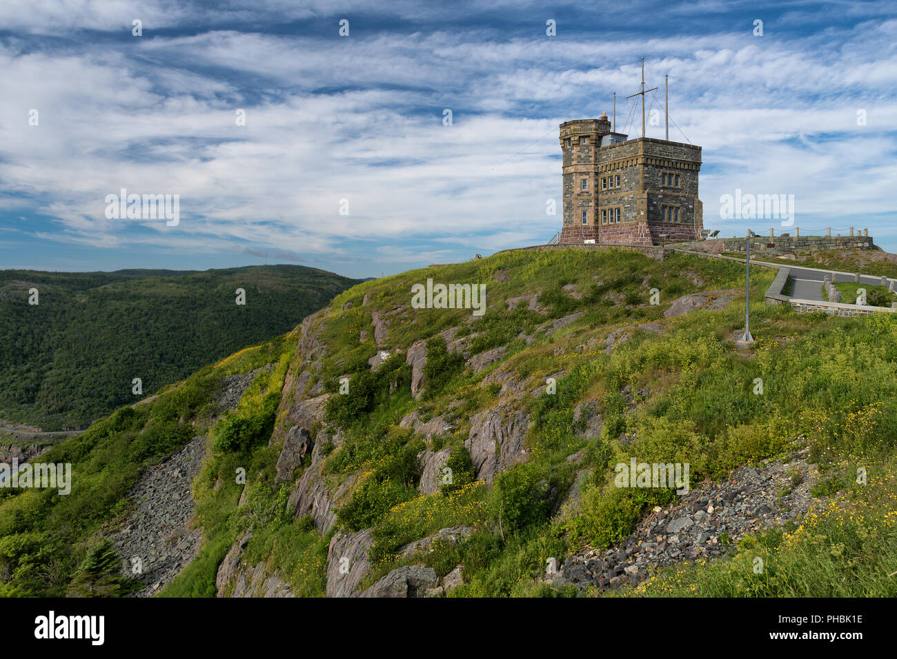 Historic Cabot Tower at Signal Hill in St. John's, Newfoundland and ...