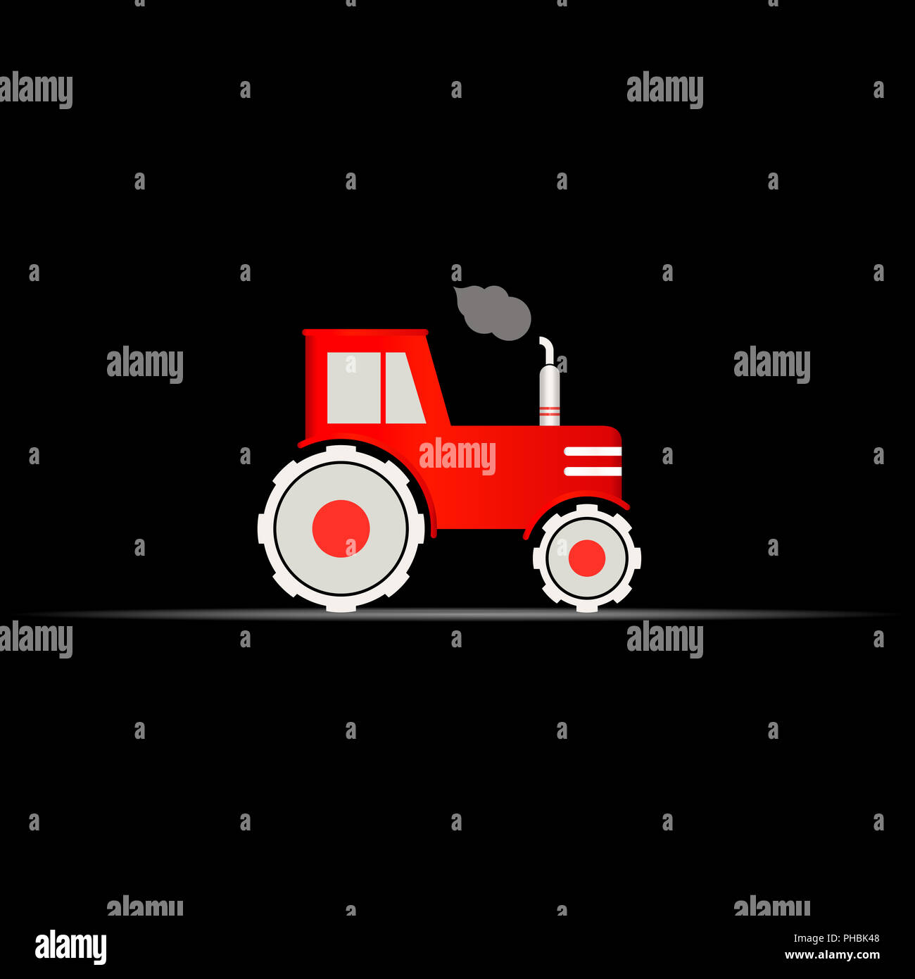 Tractor, Agriculture. Economic Geography 3d Icon, Map Navigation ...