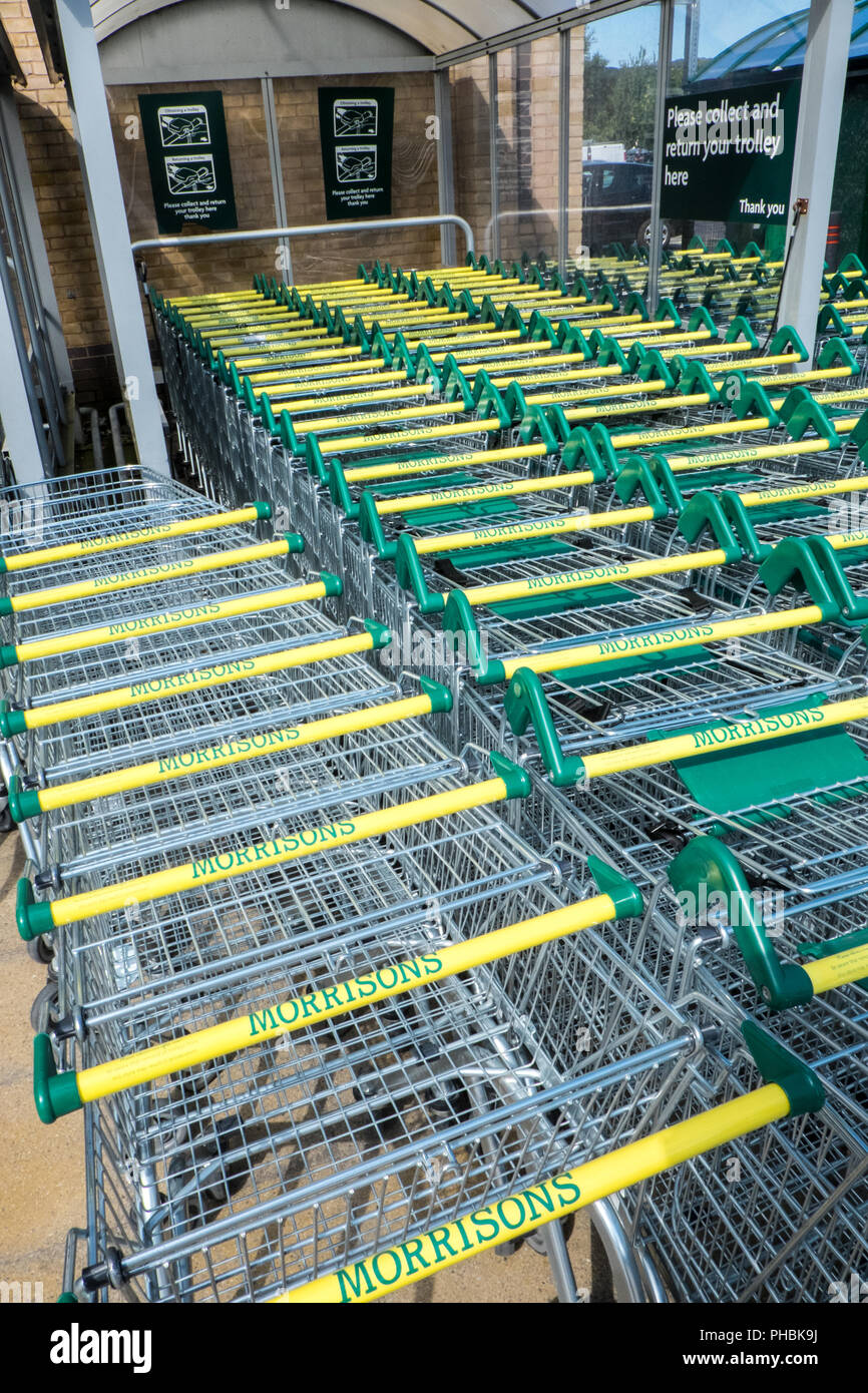 Shopping Trolley Uk Morrisons Stock Photos & Shopping Trolley Uk ...