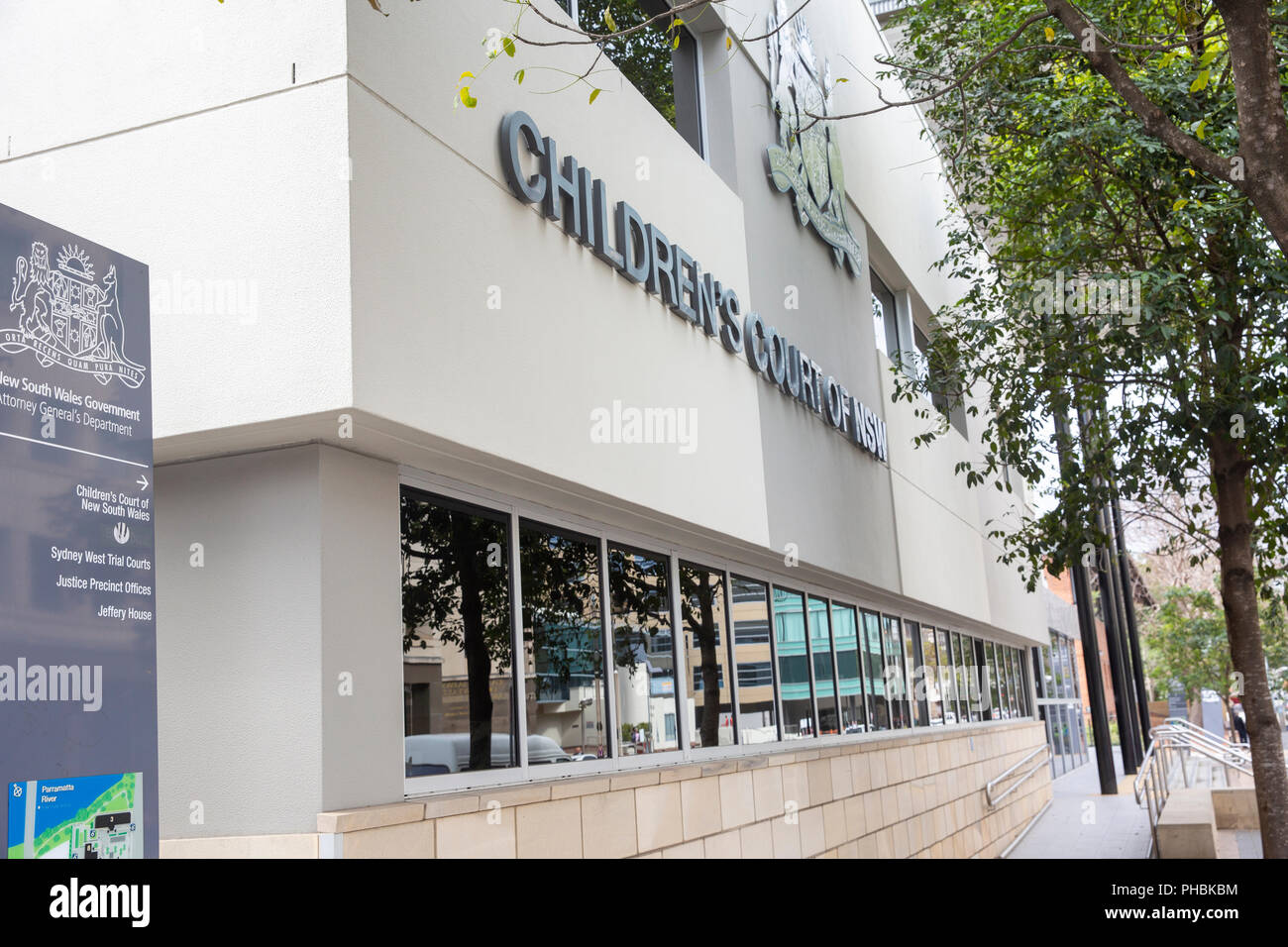 Children Court building in Parramatta, Western Sydney,Australia Stock ...
