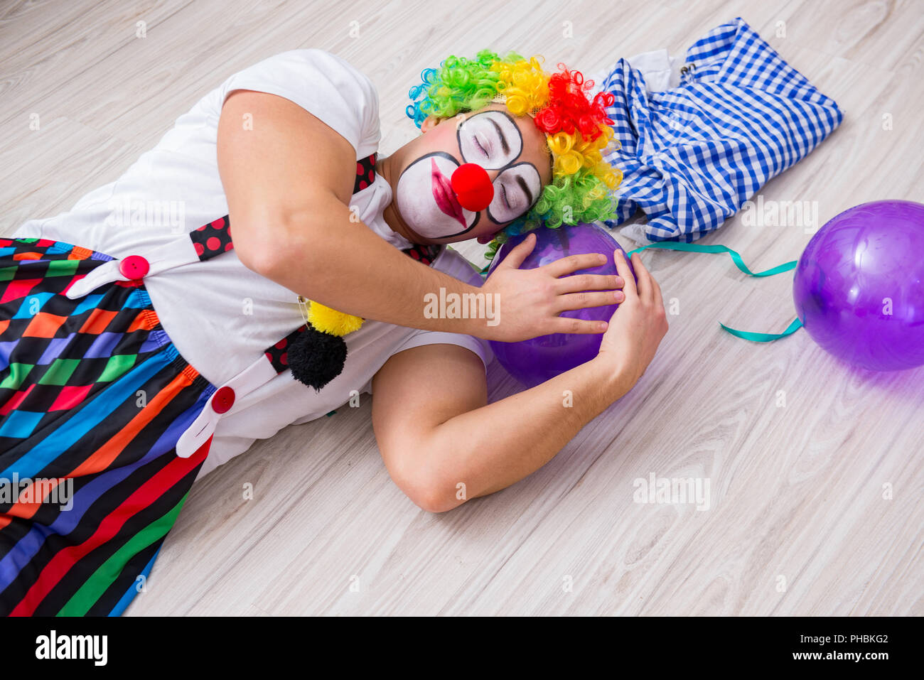 Clown sleeping hi-res stock photography and images - Alamy