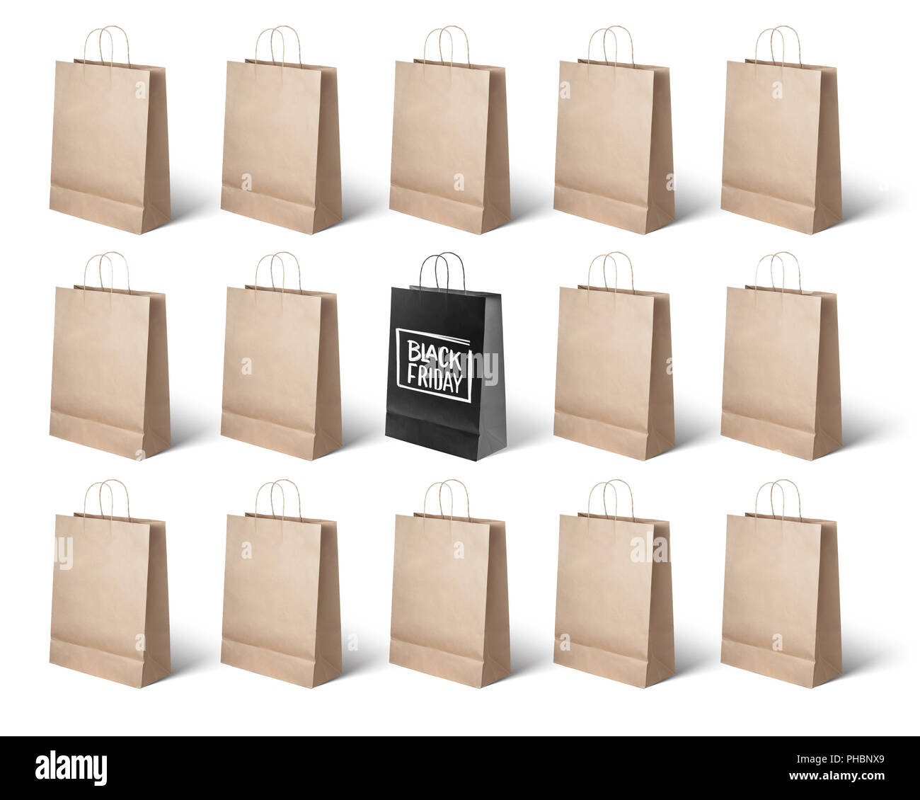 Black friday market bags Cut Out Stock Images & Pictures - Alamy