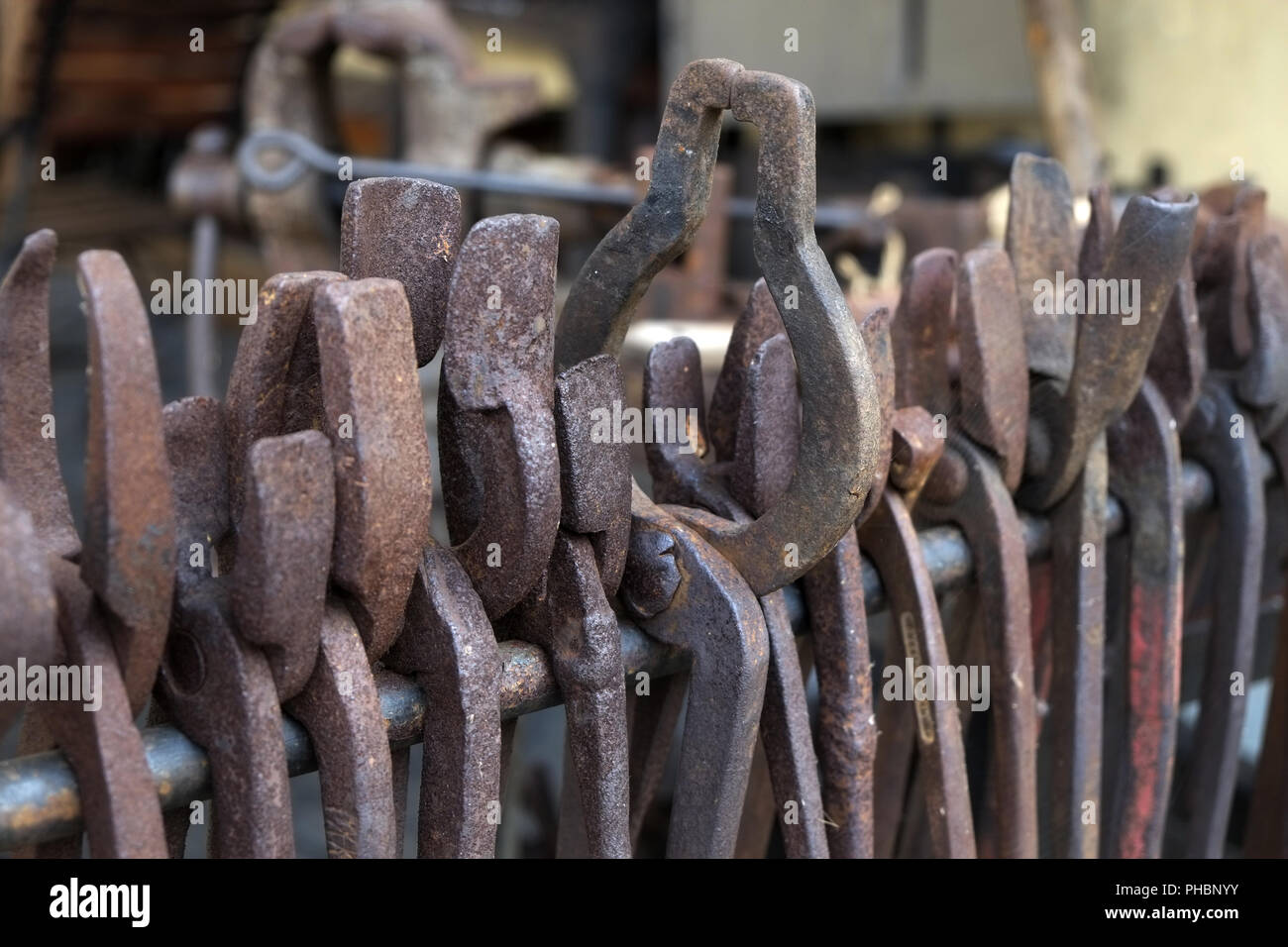 Plier, pliers, forging tools Stock Photo - Alamy